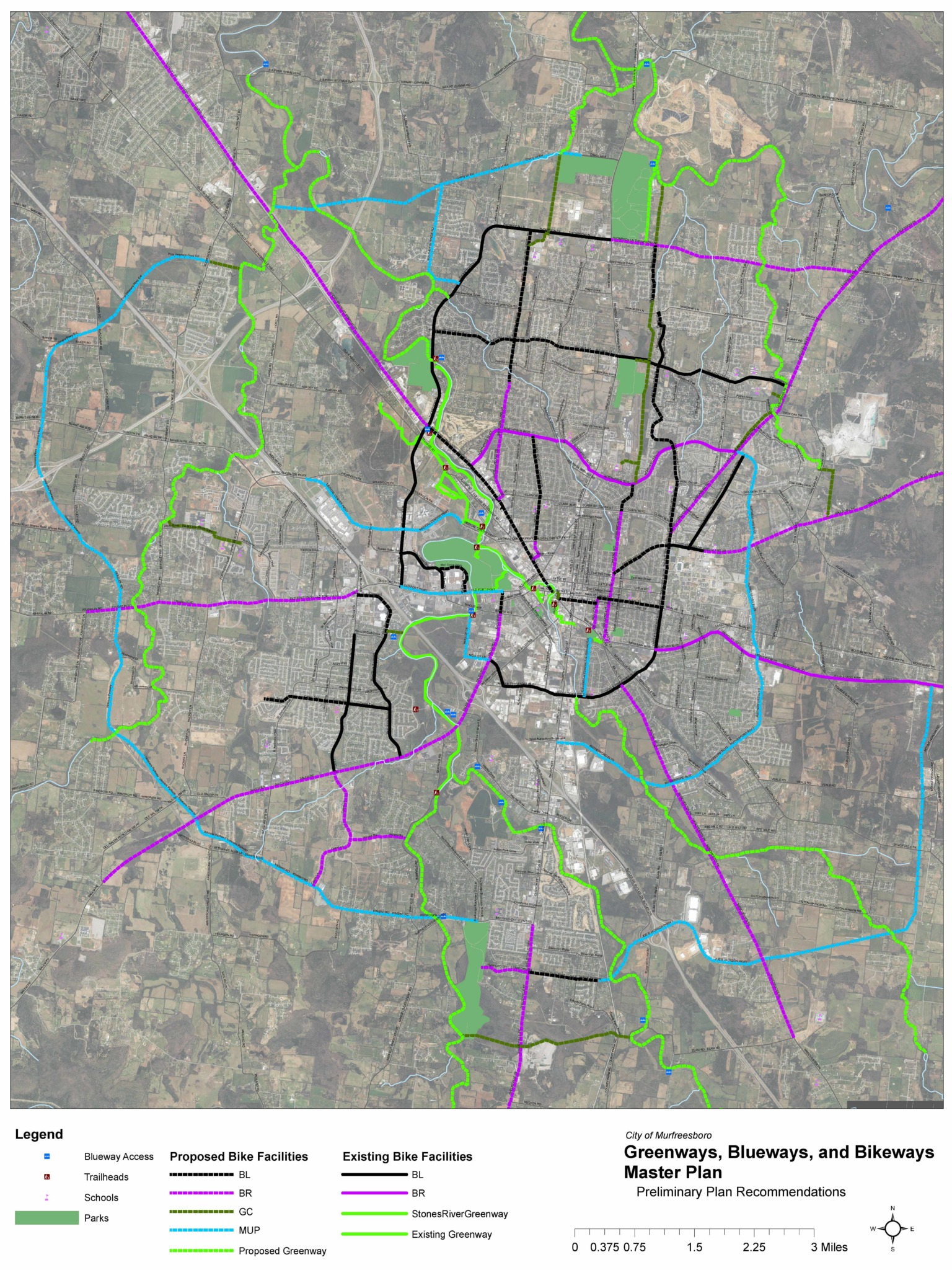 Murfreesboro Greenway, Blueway, and Bikeway Master Plan - Lose Design